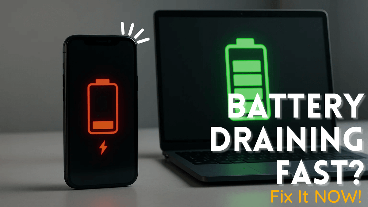 Battery Draining Fast? Easy Fixes for Phones & Laptops | Red Star Tec